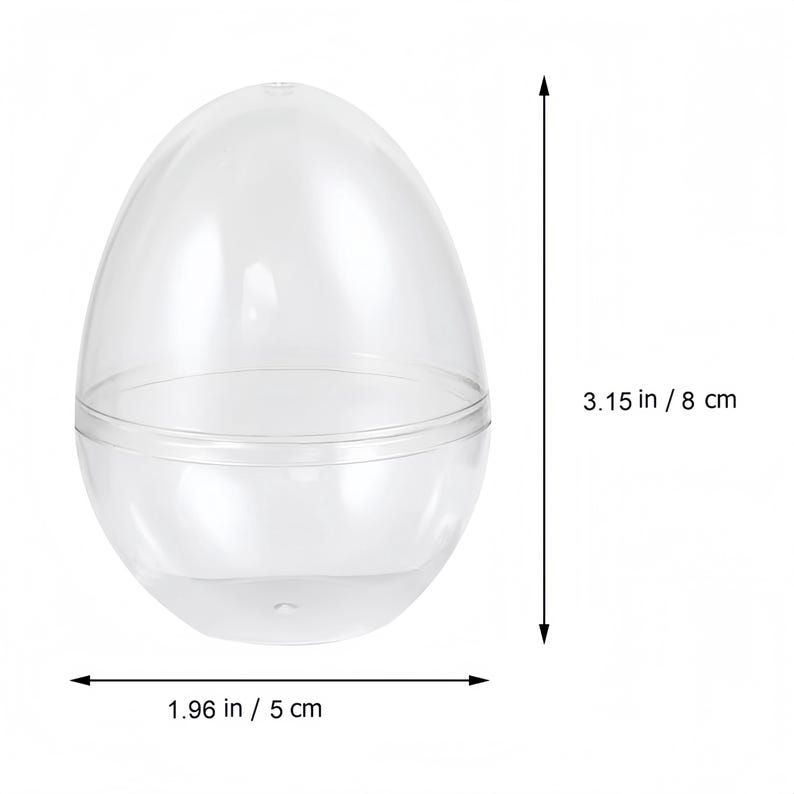 10 Pieces X Plastic Easter Egg for DIY Paintable Shatterproof Fillable ...