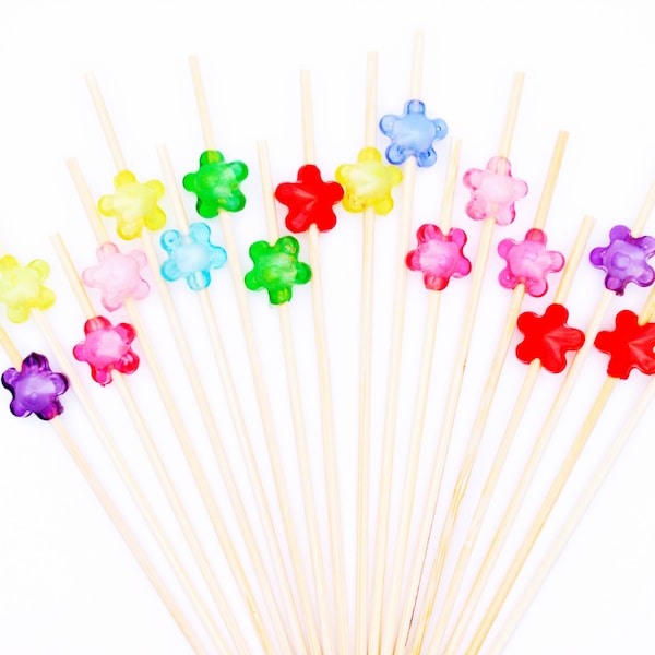 Flower Food Picks - Etsy