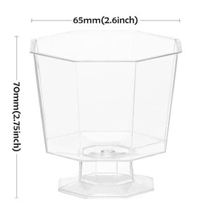 50 Pieces - Party Supplies Disposable Plastic Tableware, 4.0oz (120ml ...