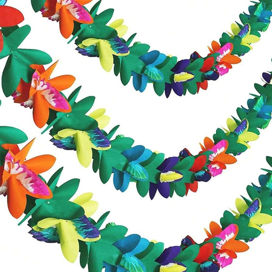 1 Pieces X 118in (300cm) Hawaiian Banner Hawaii Hanging Banner Colorful ...