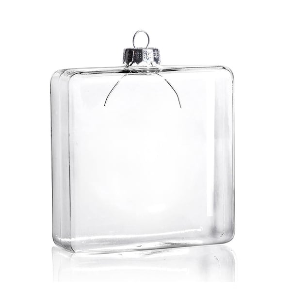 Square Glass Ornament - Etsy
