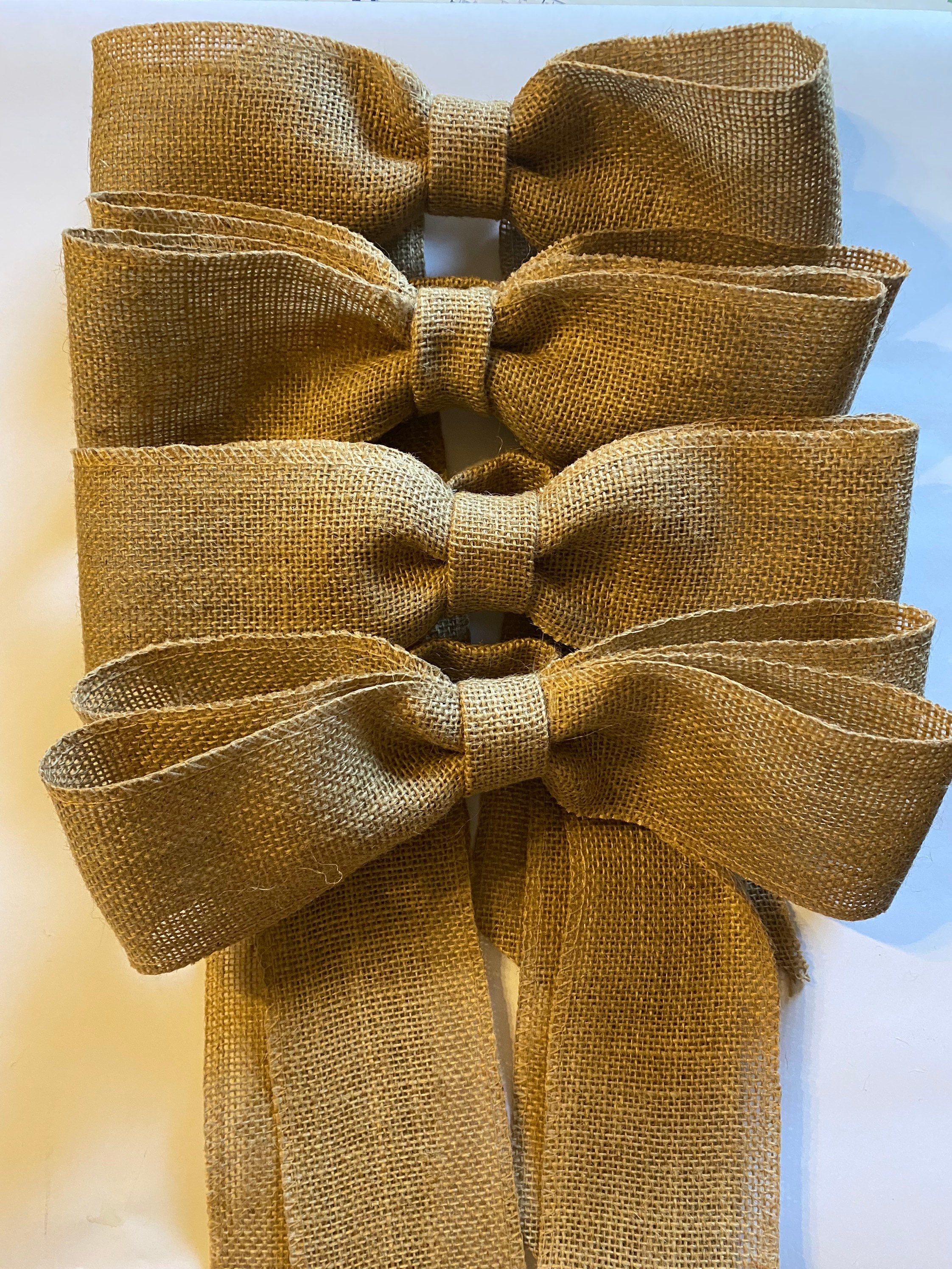 Burlap Bow Pew Ends/ Burlap Chair Tie/ Hessian Bow/ Dried - Etsy UK