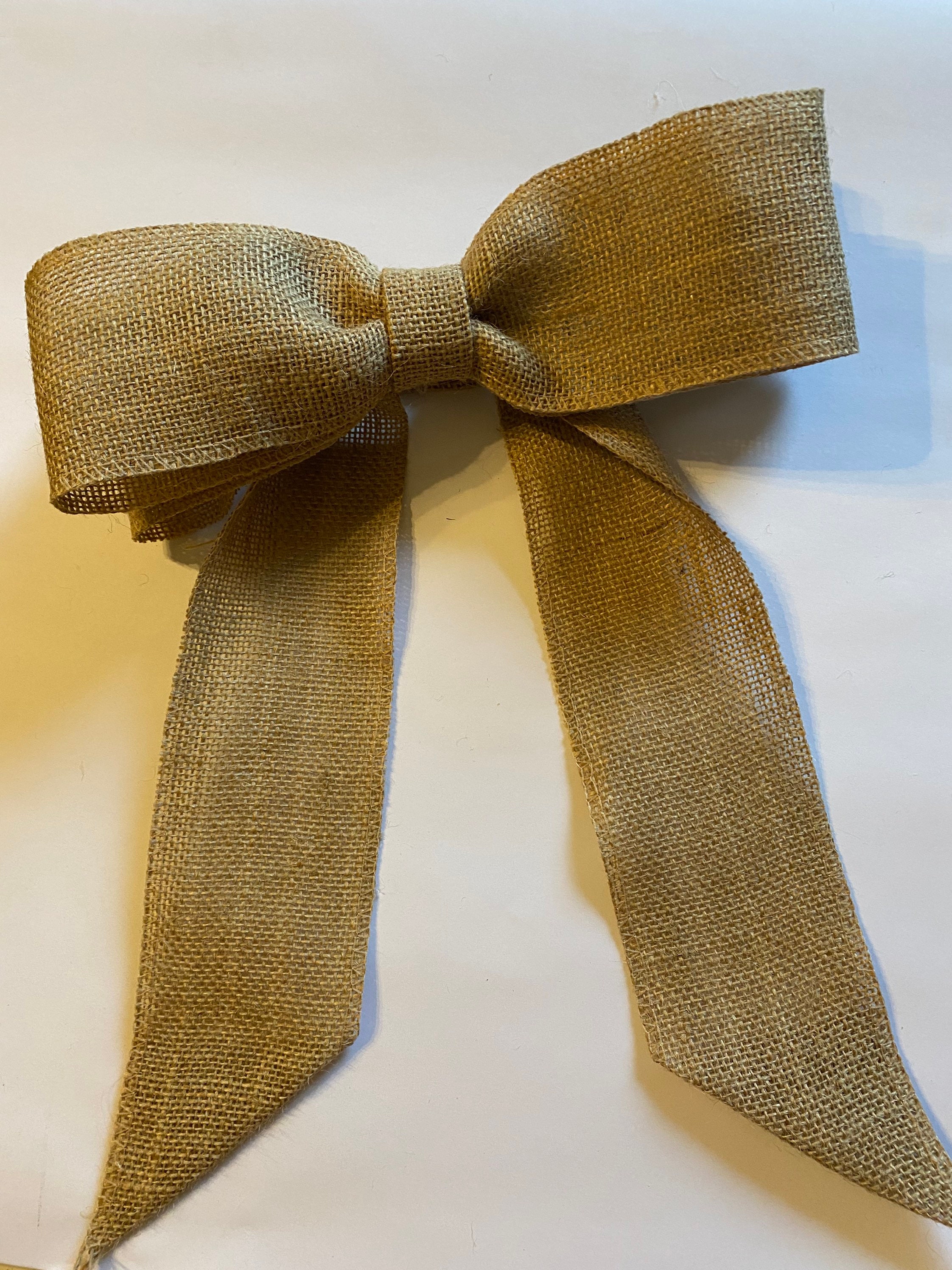 Burlap Bow Pew Ends/ Burlap Chair Tie/ Hessian Bow/ Dried - Etsy UK