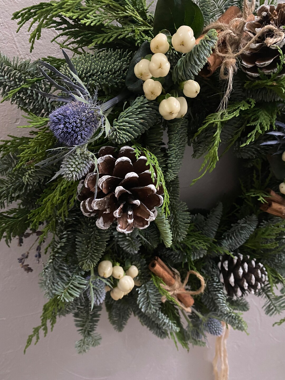 Fresh Wreath Wreath Making Kit Christmas Door Wreath Gift - Etsy