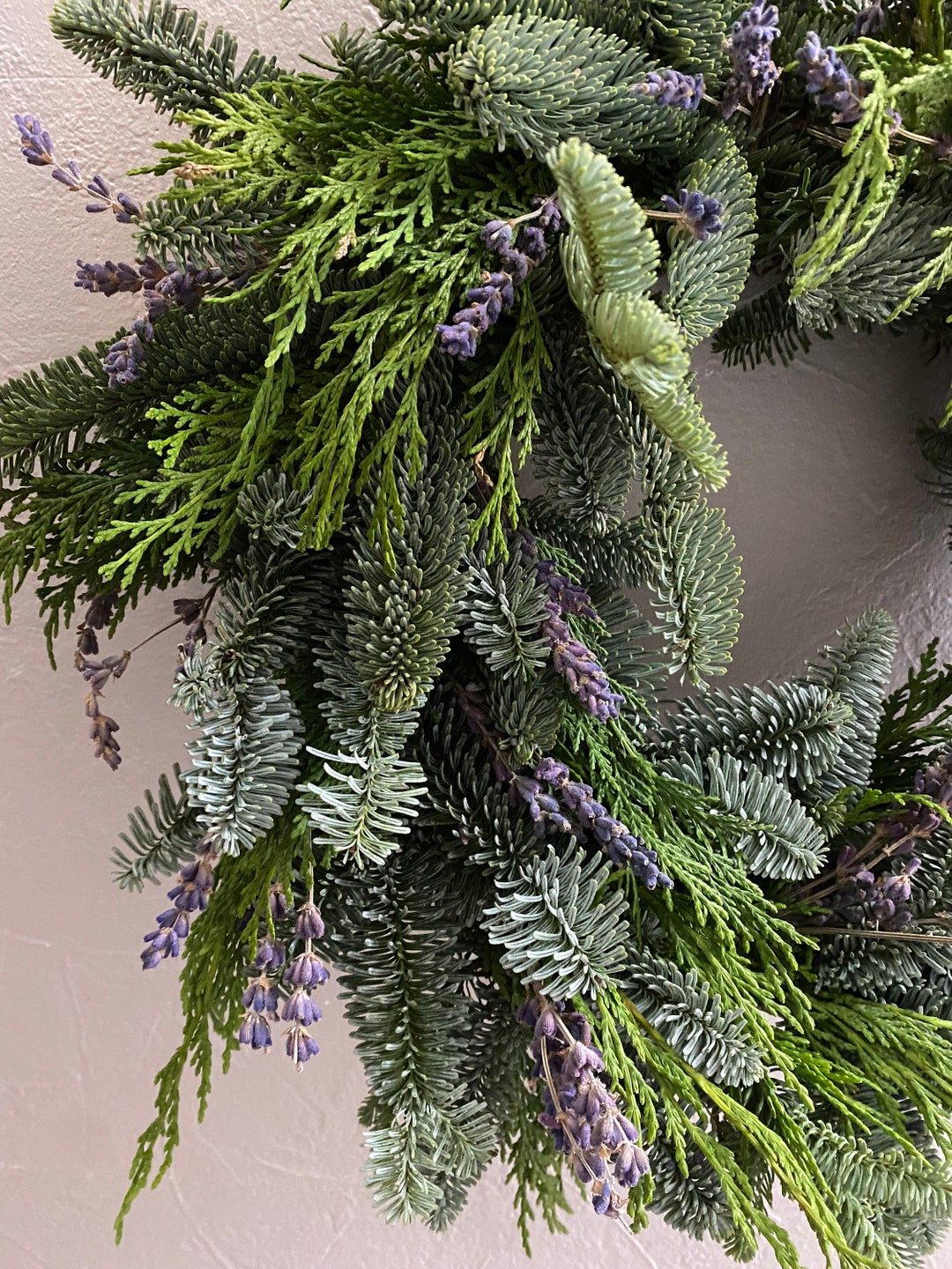 Fresh Wreath, Wreath Making Kit, Christmas Door Wreath, Gift for ...