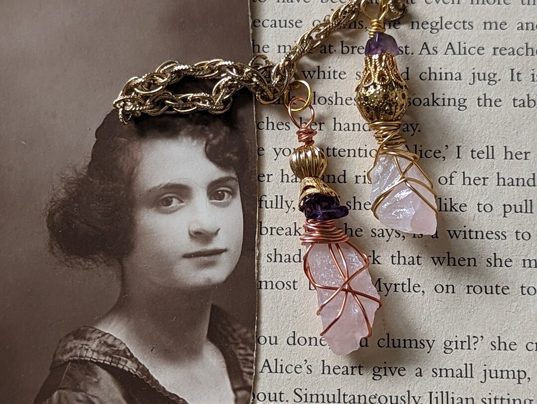 Twin Crystal Pendulum by Daysela. Wire Wrapped Crystal - Etsy