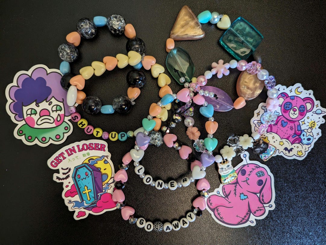 Kidcore Kit Clown Stylings by Daysela. Kandy Kid Style. Candy Bracelets ...