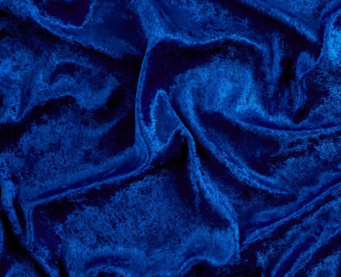 Blue Velvet Fabric Texture