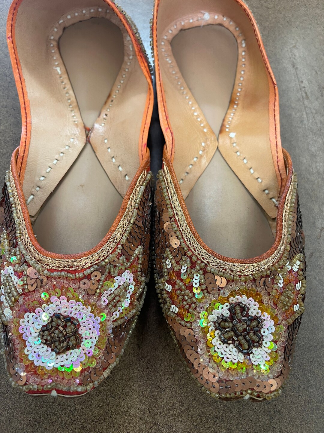Indian Ethnic Beaded Embroidered Shoes/jutti/khussa/mojari/ballet ...