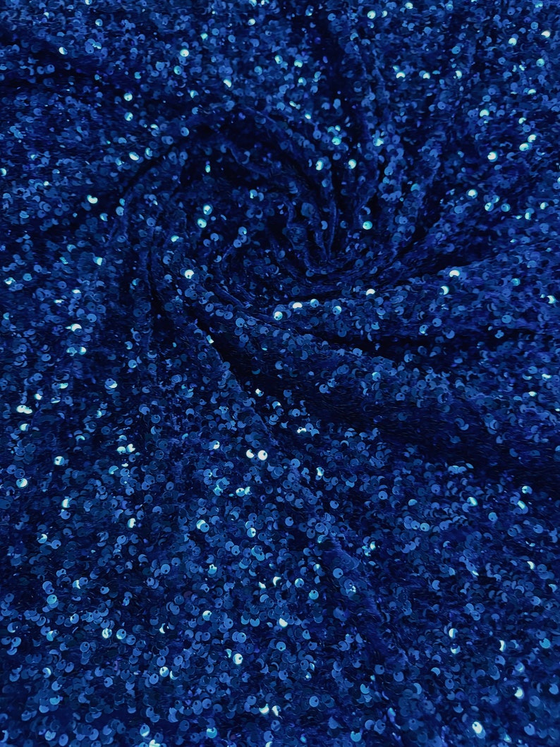 58" Wide Sequins Stretch Velvet Fabric | Spandex Velour for Apparel ...