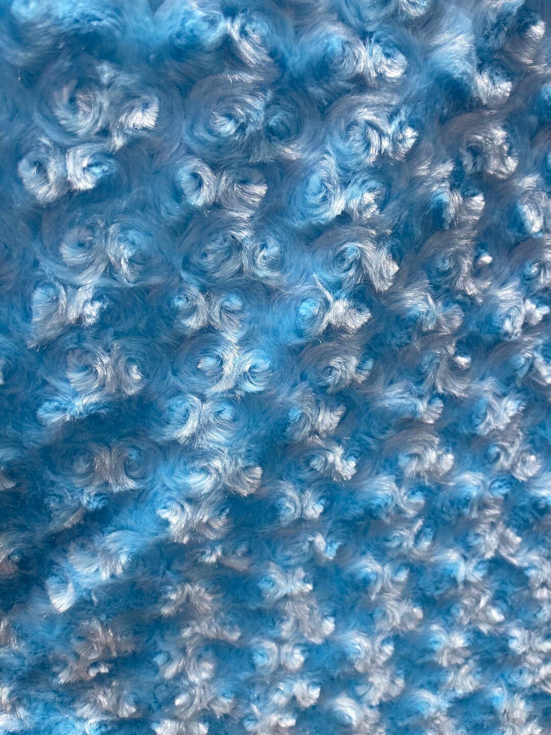 Soft Luxurious Rosebud Rose Cuddle Minky Fur by the Yard - TURQUOISE - Etsy
