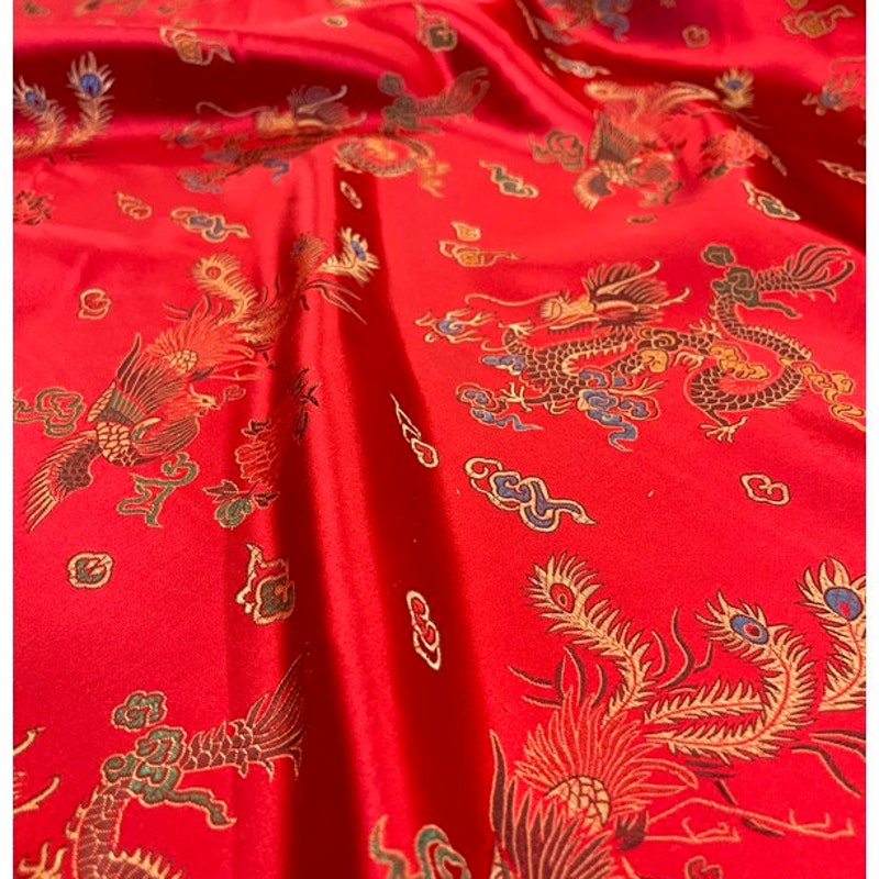 Chinese Silk Fabric - Etsy