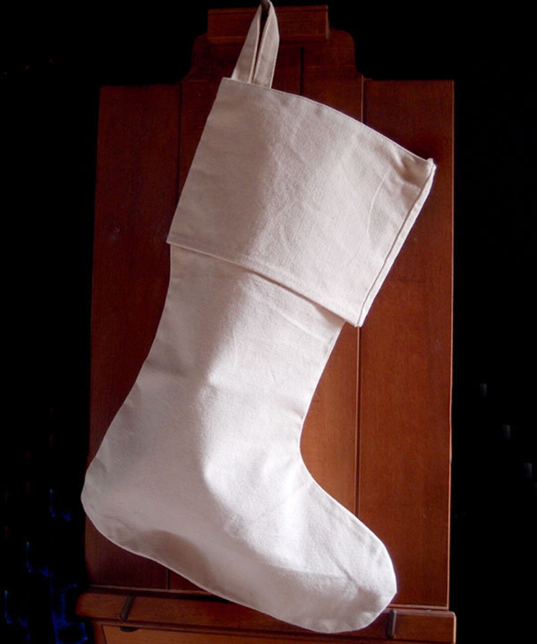 Canvas Stocking 17 Inch - Free Shipping - Etsy