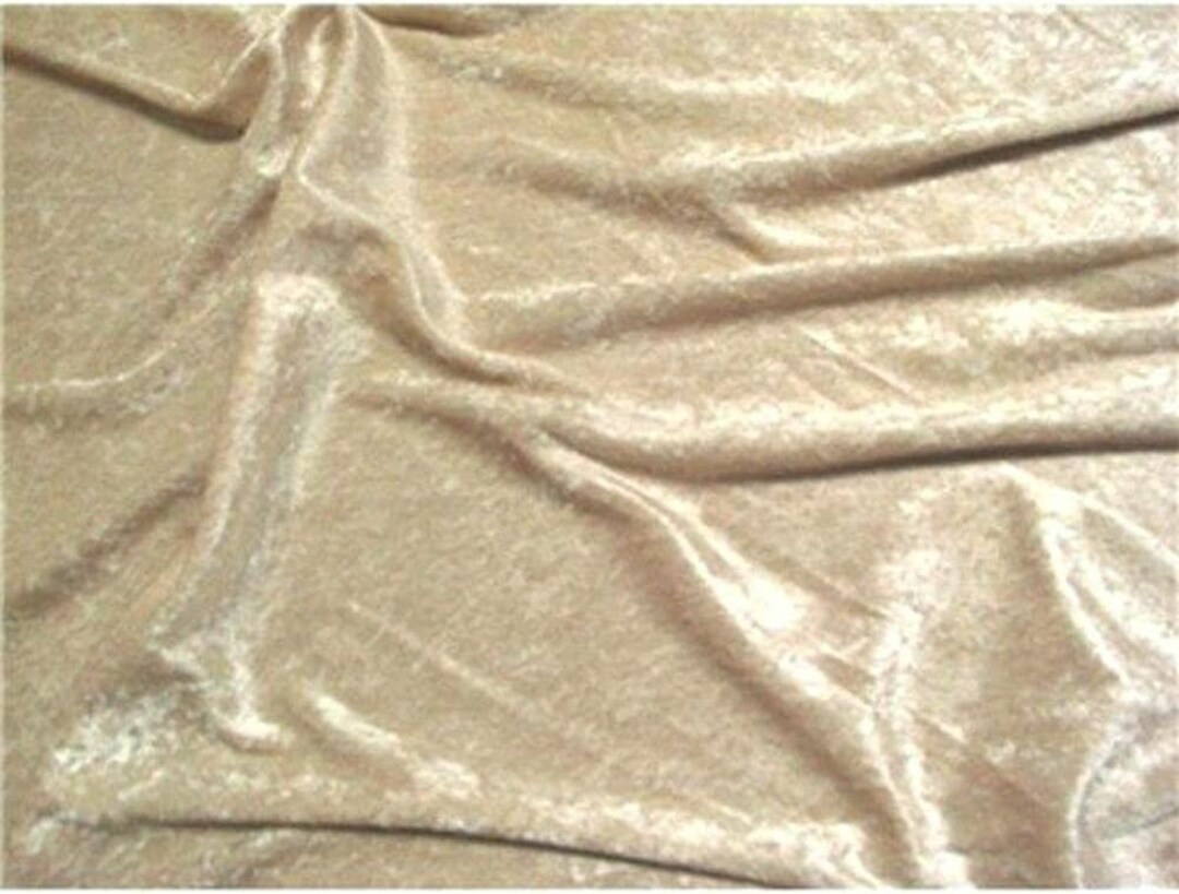 CHAMPAGNE 100% Panne Velvet Velour Fabric by the Yard - Etsy