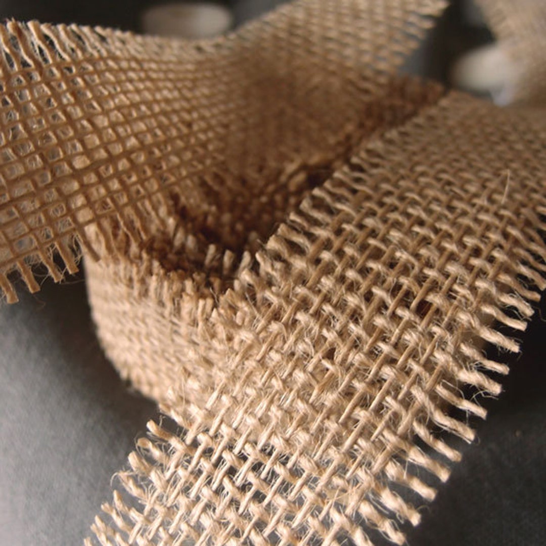 NATURAL Burlap Jute Ribbon - 1.5" Wide X 10 Yards - Etsy