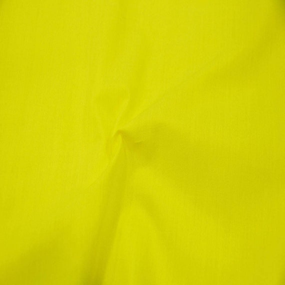 YELLOW 60 Wide Premium Broadcloth Cotton Fabric by the - Etsy