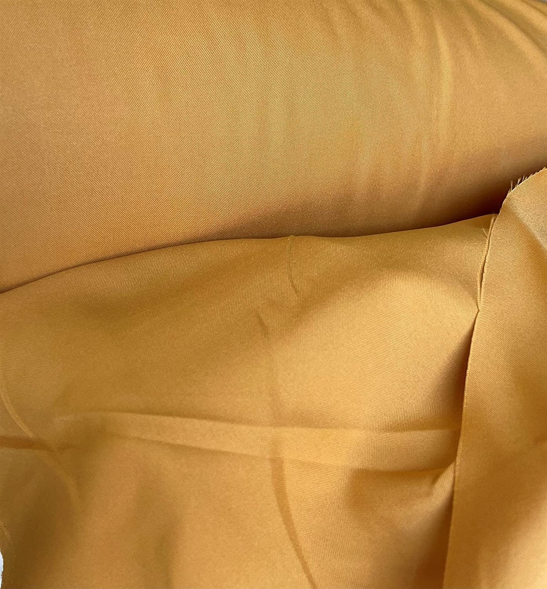 GOLD 60'' Poly Poplin Polyester Superior Quality Fabric by the Yard - Etsy