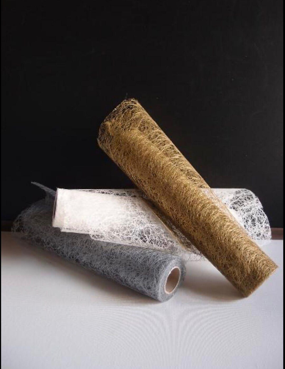 Faux Sisal Roll – 14" X 10 Yards Decorative Mesh Fabric Roll Made From ...