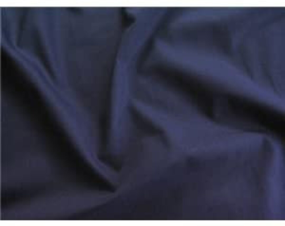 NAVY BLUE 60" Wide Premium Cotton Blend Broadcloth Fabric by the Yard ...