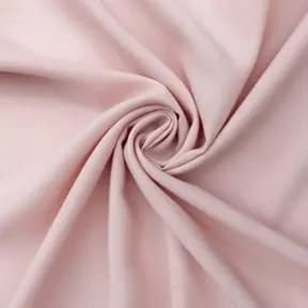 BLUSH PINK 60'' Poly Poplin Polyester Superior Quality Fabric by the ...