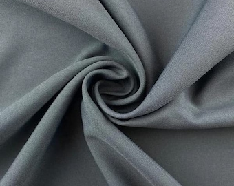 Grey Polyester Fabric Grey Fabric Yardage Fabric by the Yard 58/60 - Etsy