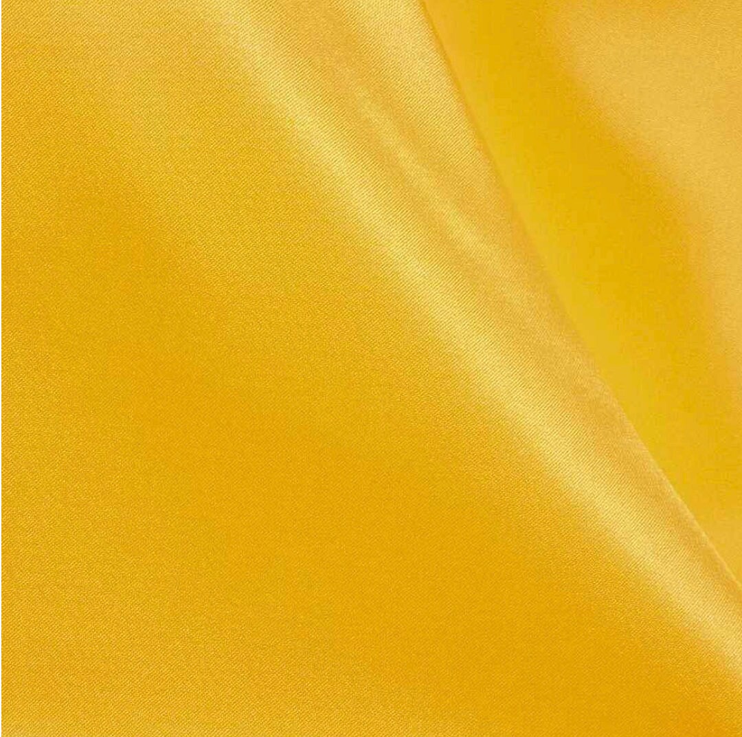 YELLOW Premium Bridal Wedding Satin Charmeuse Fabric 60" Wide Sold by ...