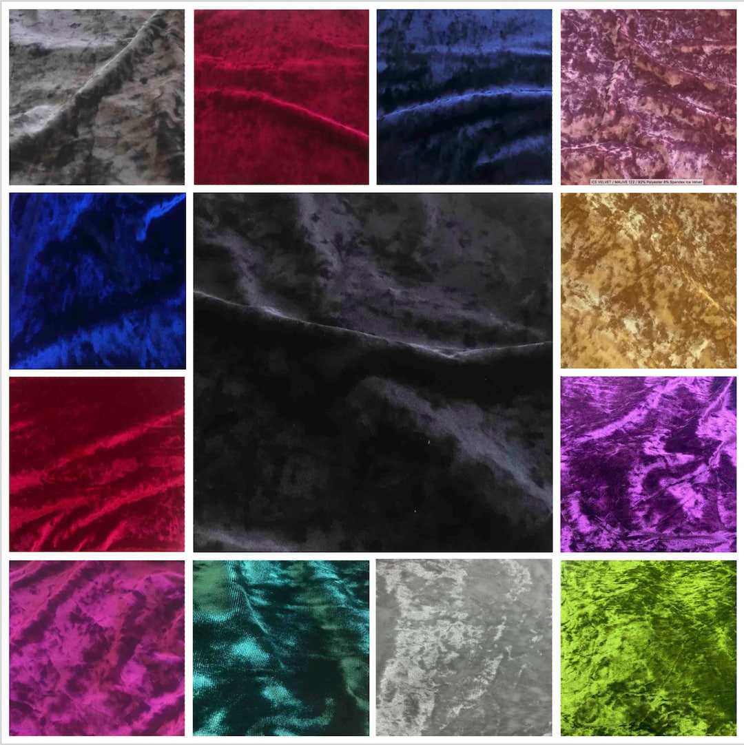 Ice Velvet Fabric by the Yard - Luxuriously Soft - 58/60" Width ...