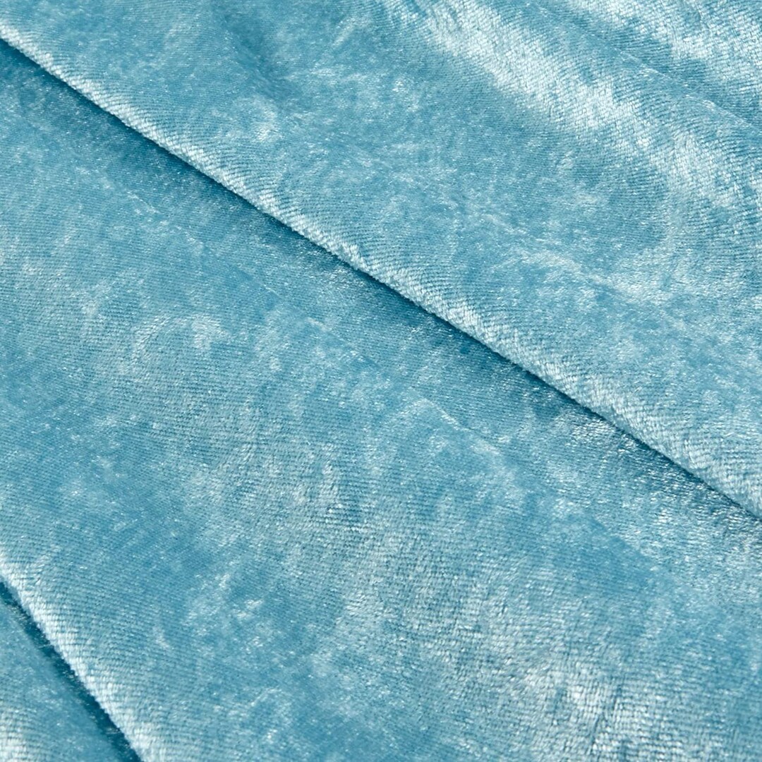 BABY BLUE 100% Panne Velvet Velour Fabric by the Yard - Etsy