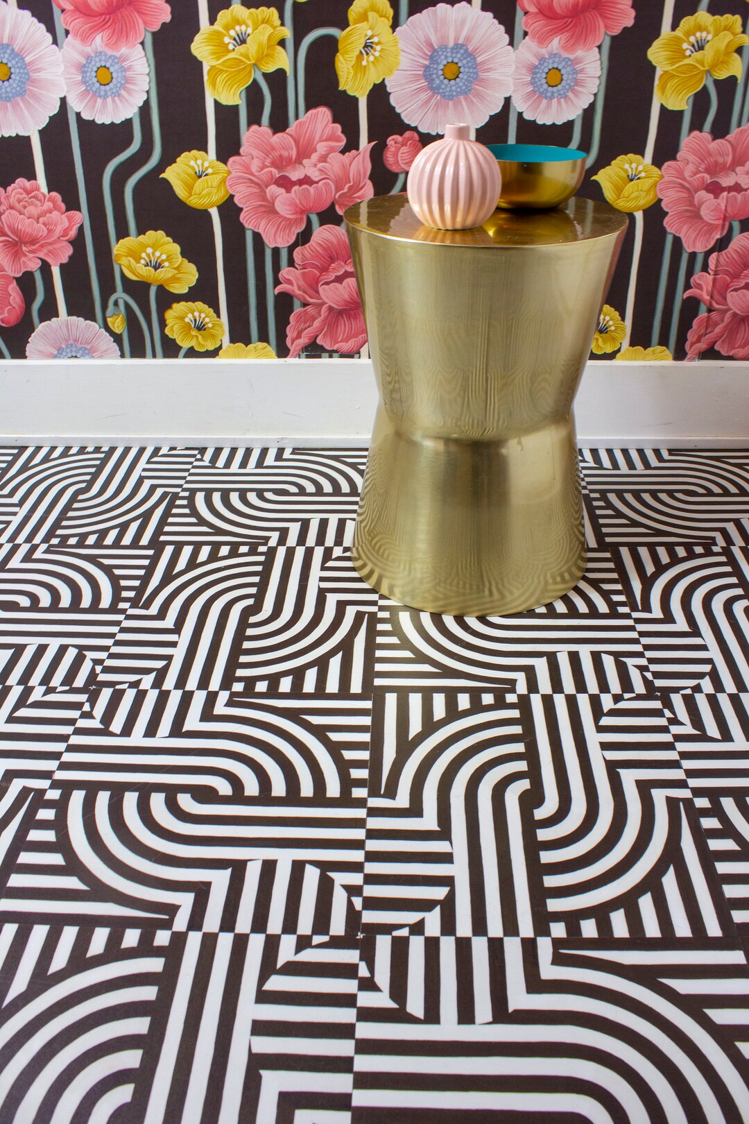 Vogue Removable Peel and Stick Temporary Decorative Vinyl Floor Decal ...