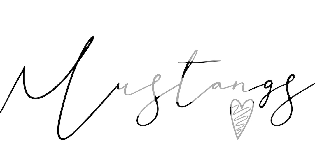 Mustangs 81 Script SVG Graphic - Etsy