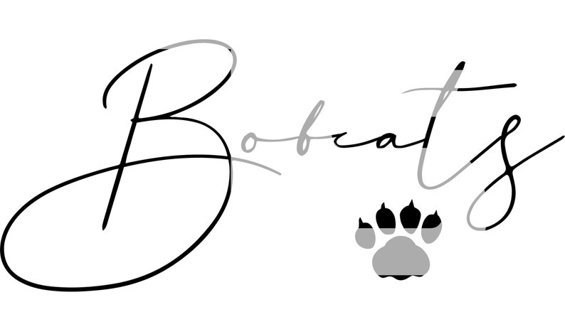 Bobcats 81 Script SVG Graphic - Etsy