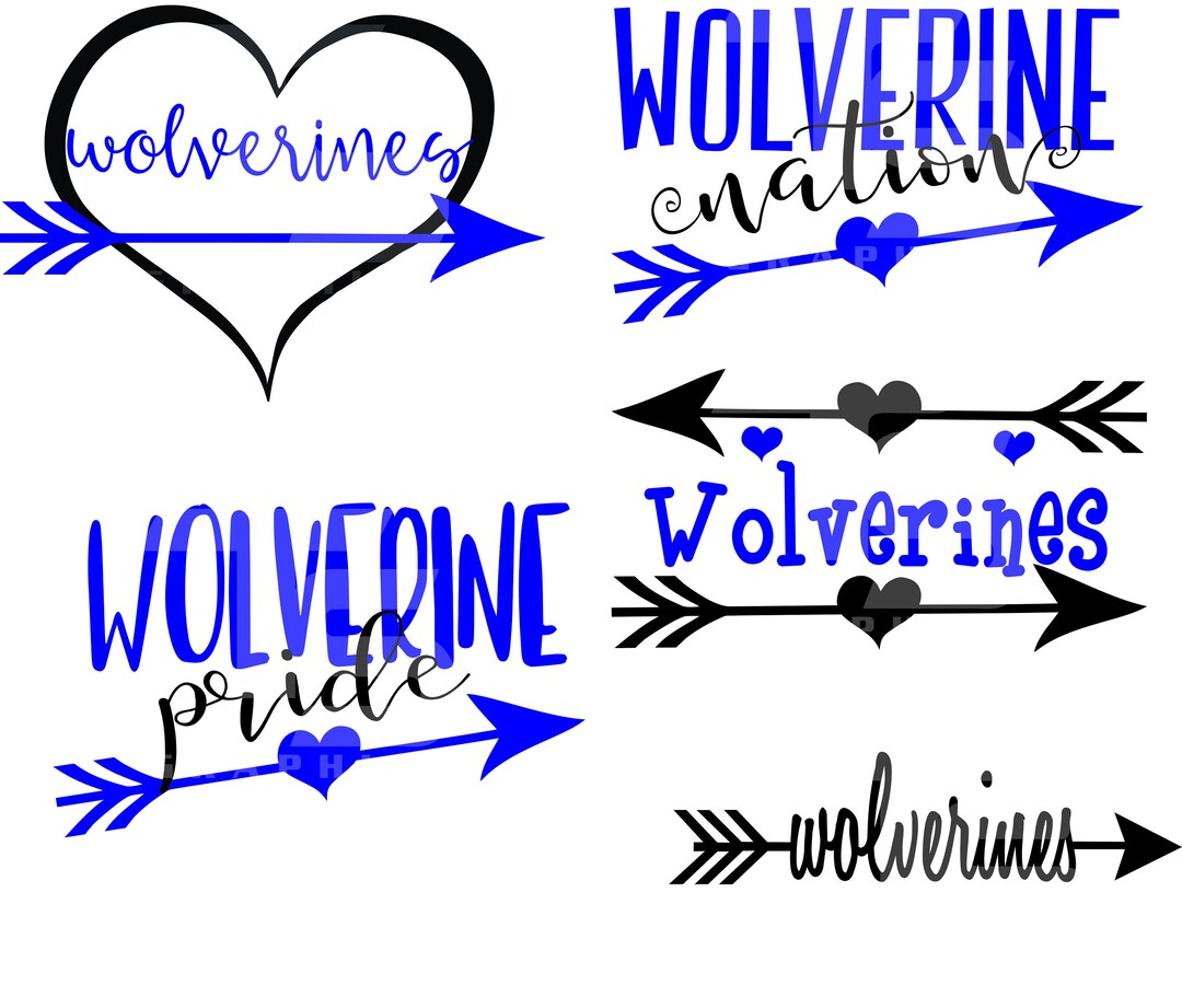 Wolverines SVG Bundle 1 - Etsy
