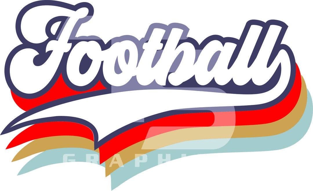 Retro Football SVG Graphic - Etsy