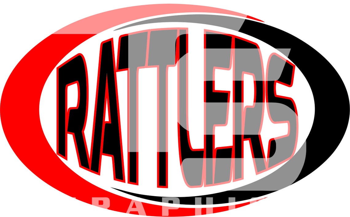 Rattlers 7 Oval SVG Graphic - Etsy