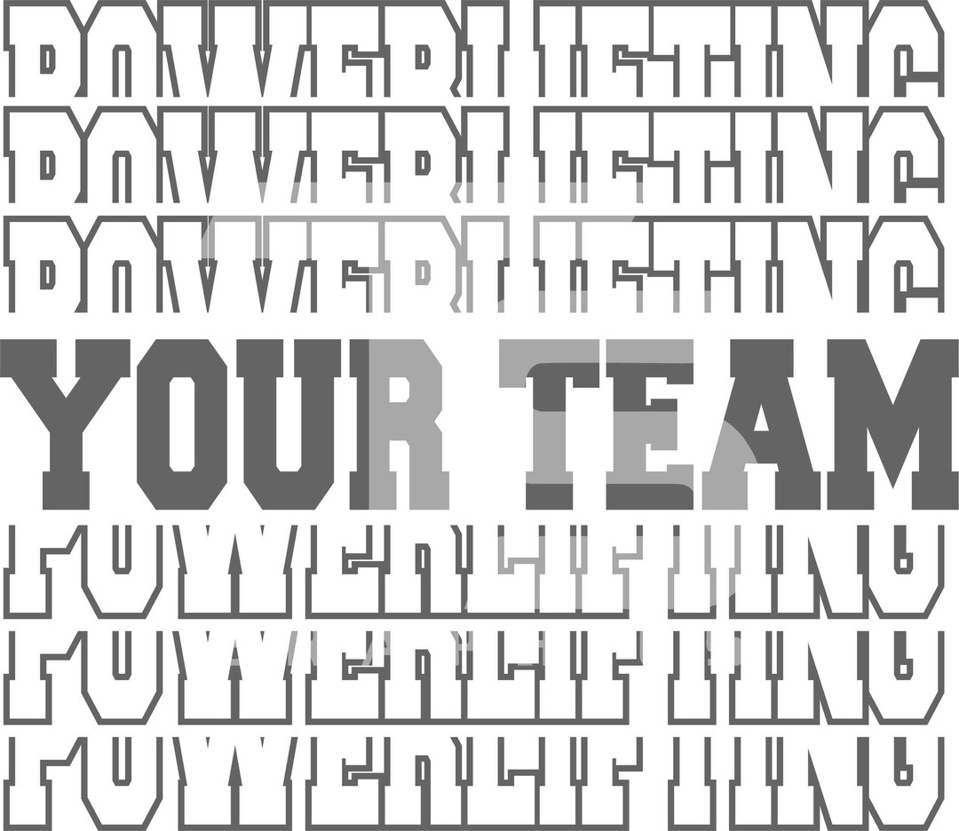 Custom Powerlifting SVG Graphic - Etsy