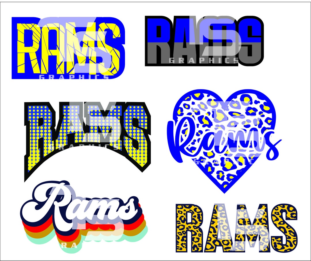 Rams Clipart Bundle 1 SVG Graphics - Etsy