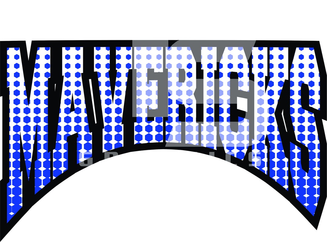 Mavericks 75 Halftone SVG PNG Sublimation Graphic Pick Your Team Colors ...