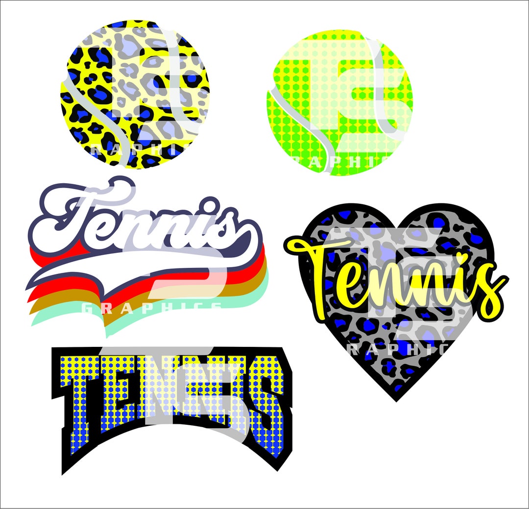 Tennis Clip Art Bundle 2 SVG Graphics - Etsy