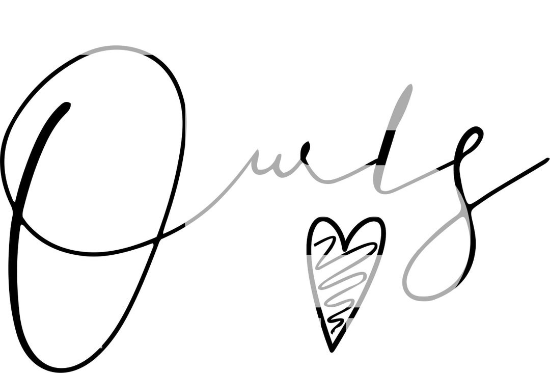 Owls 81 Script SVG Graphic - Etsy