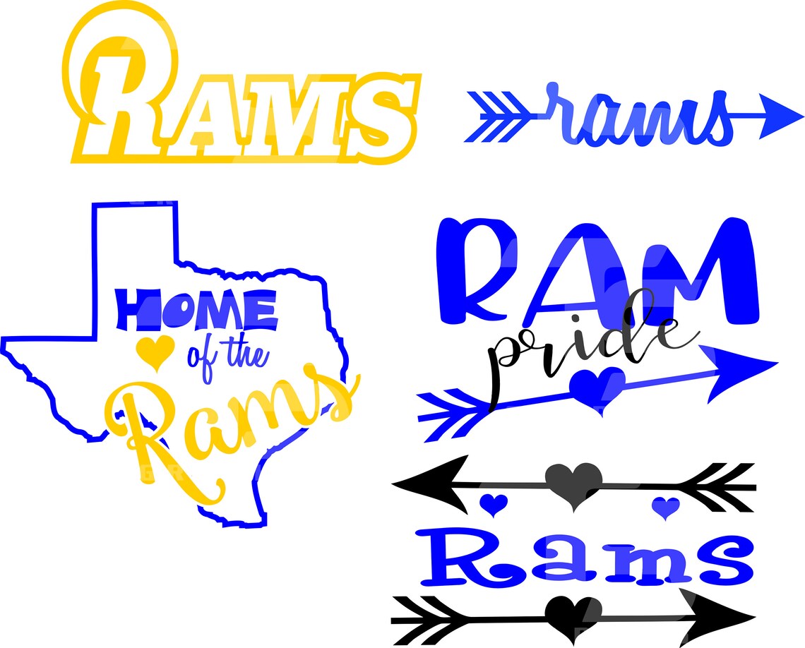 Rams SVG Bundle 1 - Etsy