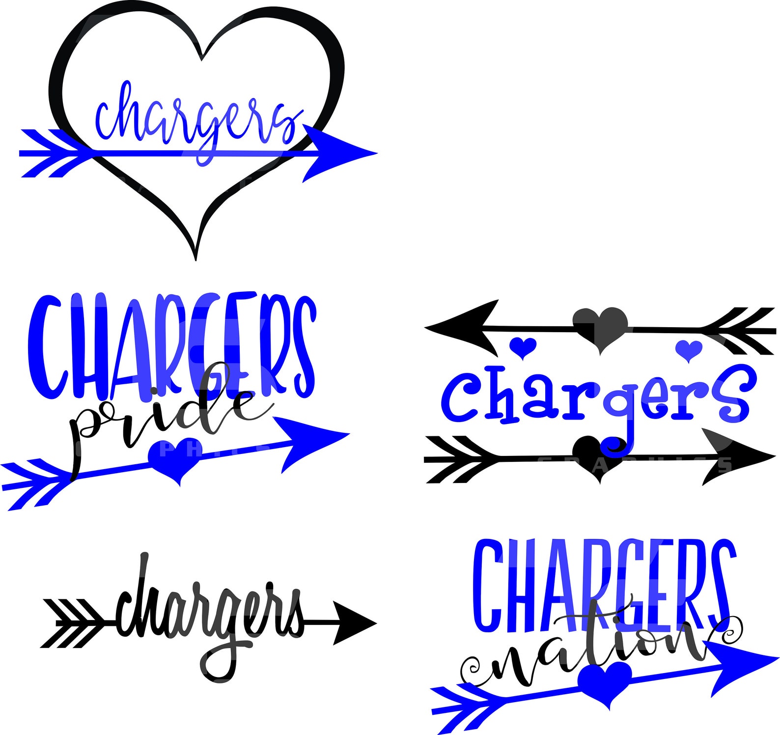 Chargers SVG Bundle 1 | Etsy