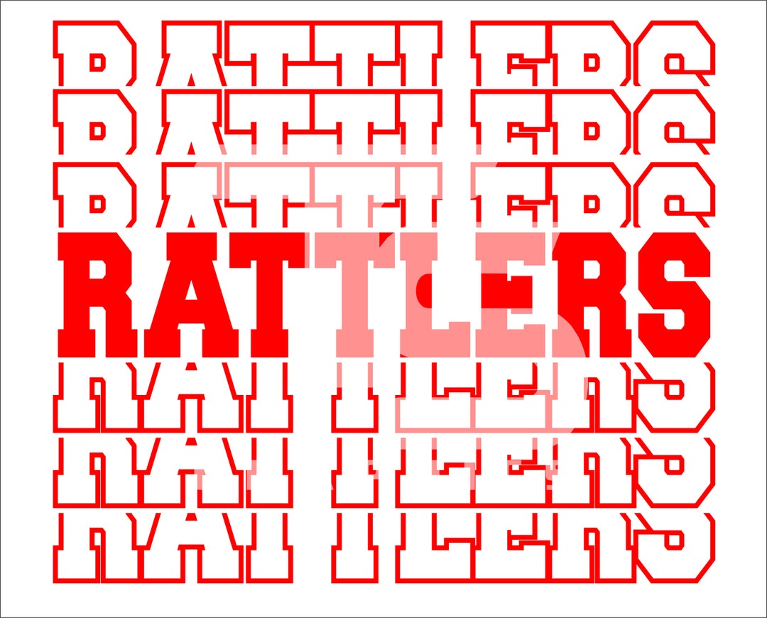 Rattlers 5 Split Logo SVG Graphic - Etsy