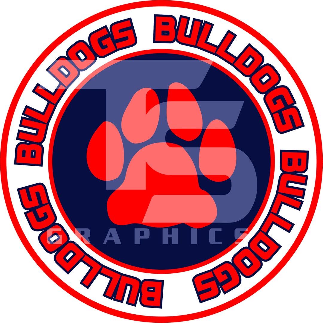 Bulldogs 88 Circle Logo SVG PNG Sublimation Graphic Pick Your Team ...