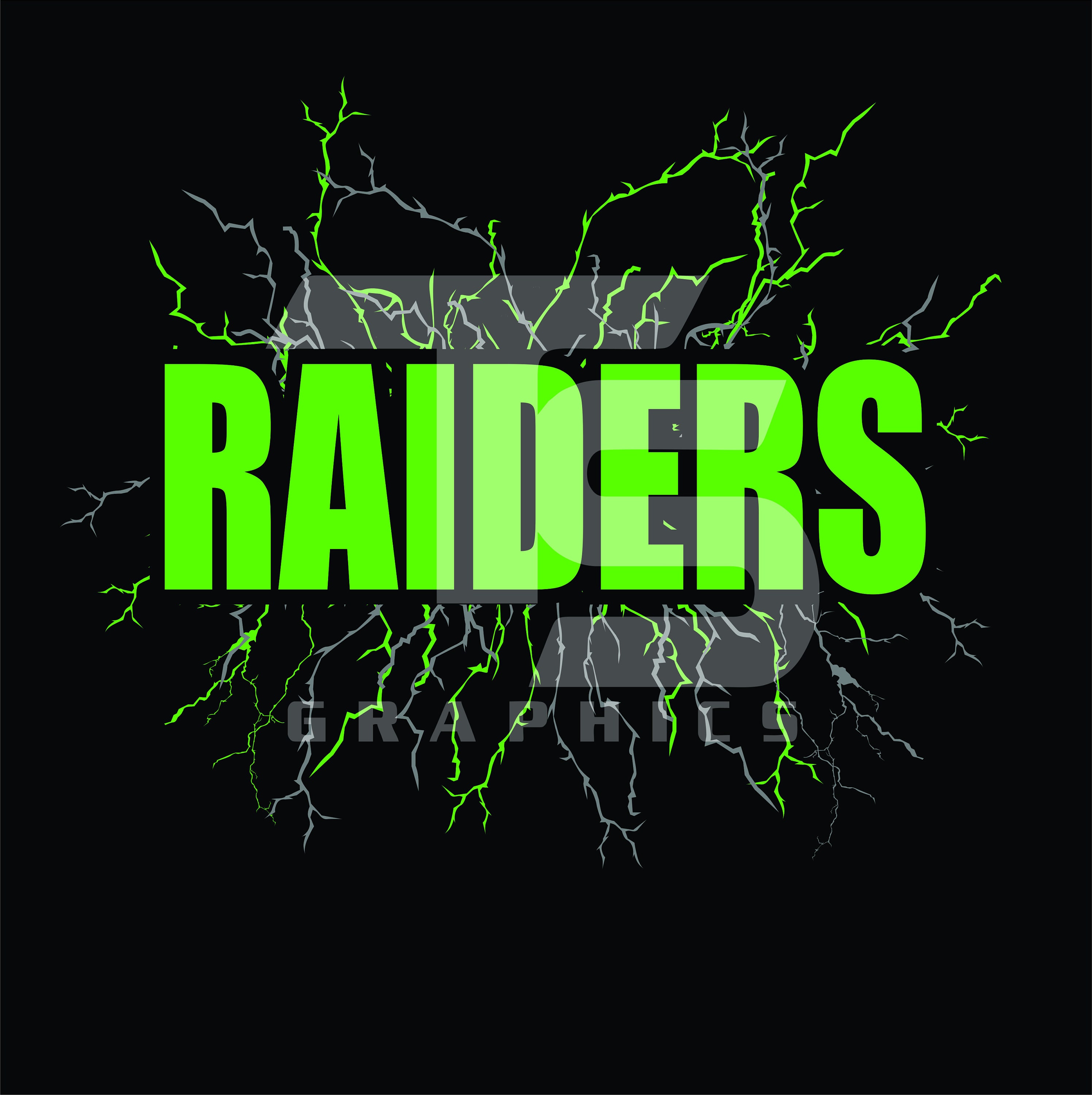 Raiders 85 SVG PNG Sublimation Lightning Graphic Pick Your Team Colors ...