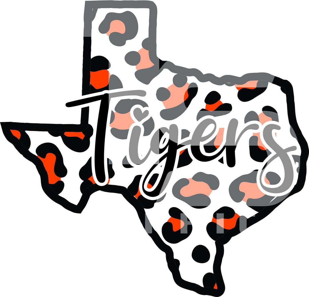 Tigers 76 Texas Animal Print SVG PNG Sublimation Graphic Pick Your Team ...