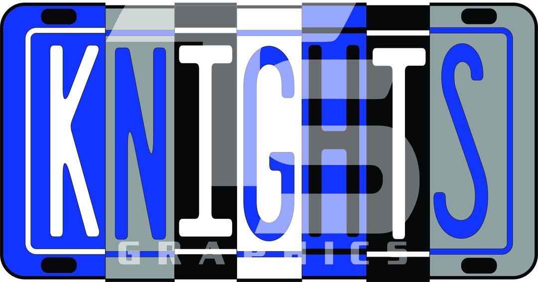 Knights 90 License Plate Logo SVG PNG Sublimation Graphic Pick Your ...