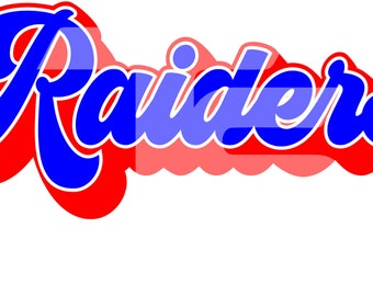 Raiders Cursive Svg - Etsy UK