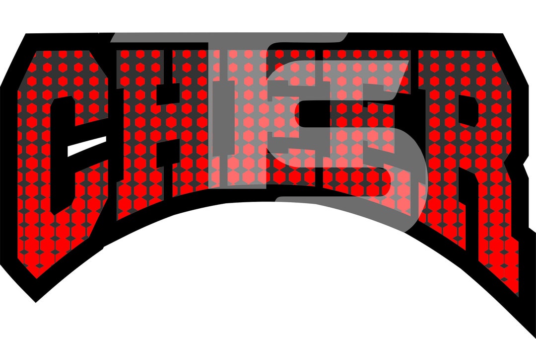 Cheer 25 Halftone SVG PNG Sublimation Graphic Pick Your Team Colors - Etsy