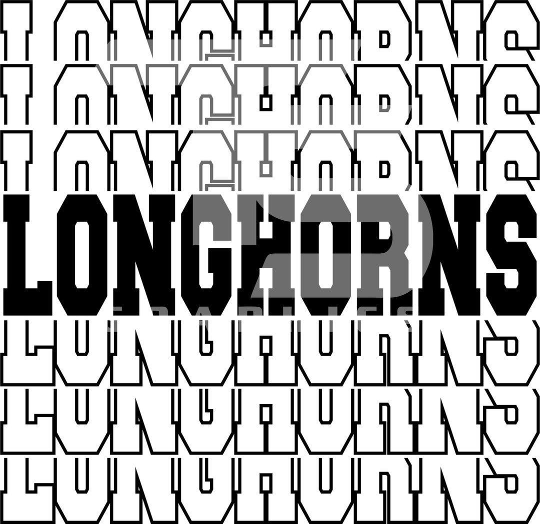 Longhorns 15 Split SVG Graphic - Etsy