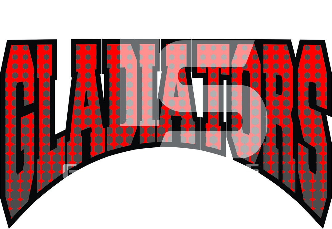Gladiators 75 Halftone SVG PNG Sublimation Graphic Pick Your Team ...